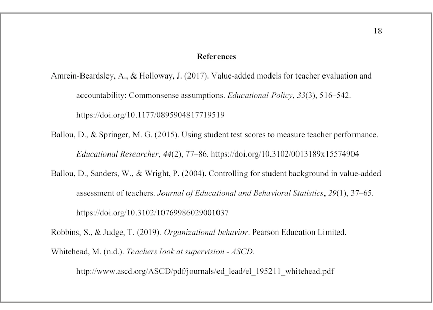 An Example Of An APA Format Reference Page Simply Psychology
